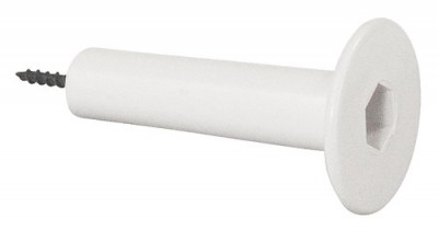 White Plastic Wire Distribution Spool With Wood Screw | tselectronic.com
